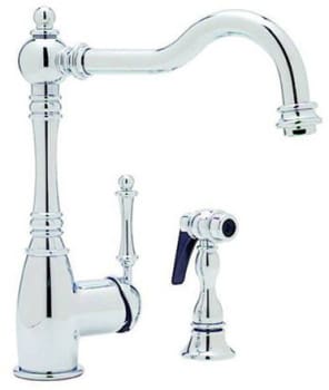 Blanco 441425 Single Lever Cast Spout Kitchen Faucet with Lever Handle ...