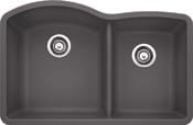 Blanco 441469 32 Inch Undermount Double Bowl Granite Sink with 9-1/2 ...