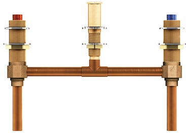 Moen 4796 M-Pact Two Handle Roman Tub Valve 10" Center 1/2" Cc Connection