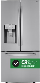 LG LRFXS2503S 33 Inch Smart French Door Refrigerator with 24.5 Cu. Ft ...