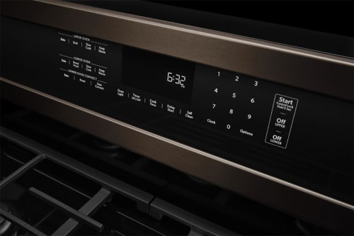 KitchenAid KFGD500EBS 30 Inch Freestanding Double Oven Convection Gas ...