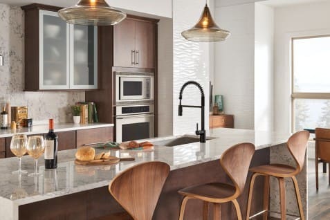 Moen 5923BL Single Handle Pre-Rinse Spring Pulldown Kitchen Faucet with ...