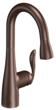 Moen 5995ORB Single Lever Pull-Out Bar/Prep Faucet with 6-9/16 Inch ...