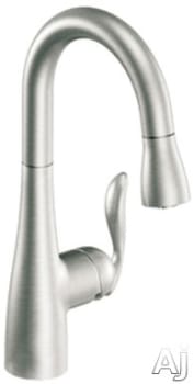 Moen 5995CSL Single Lever Pull-Out Bar/Prep Faucet with 6-9/16 Inch ...