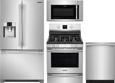 Frigidaire FRRERADWMW10551 4 Piece Kitchen Appliances Package with ...