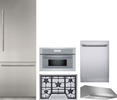 Thermador THRECTWODWRH201 5 Piece Kitchen Appliances Package with ...