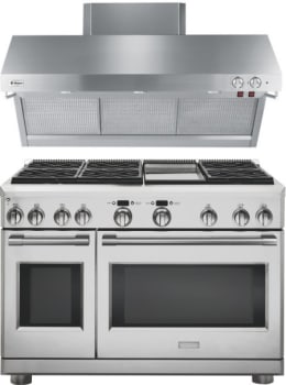 Monogram MORARH109 2 Piece Kitchen Appliances Package with Gas Range in ...