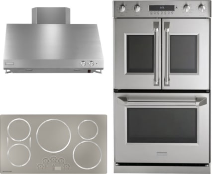 Monogram MOCTWORH106 3 Piece Kitchen Appliances Package in Silver