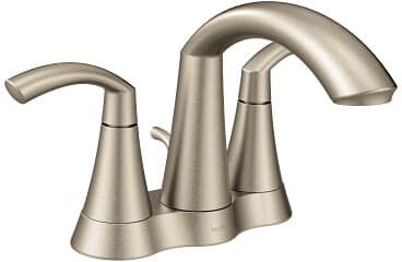 Moen 6172BN GLYDE™ Dual Handle Lever Bathroom Faucet with 1.2 GPM Flow ...