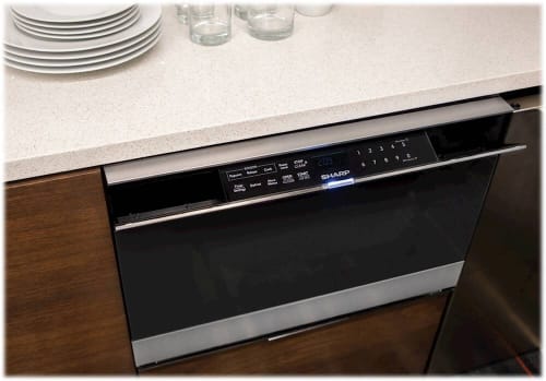 Sharp SMD2489ES 24 in. 1.2 cu. ft. Flush Mount Microwave Drawer™ with ...
