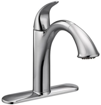 Moen 67545C Single Handle Pull Out Spray Kitchen Faucet with 1.5 GPM ...