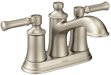 Moen 6802BN Dartmoor Dual Handle Lever Bathroom Faucet with with 1.2 ...