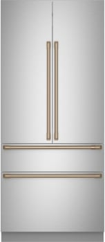 Cafe CIP36NP2VS1 36 Inch Counter Depth Built-In 4-Door French Door Smart Refrigerator with 20.1 ...
