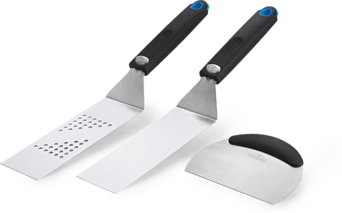 Napoleon 70081 3 Piece Stainless Steel Plancha Toolset with Ergonomic ...