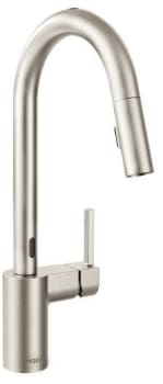 Moen 7565ESRS Single Handle Kitchen Pull-Down Faucet with 2 Function ...