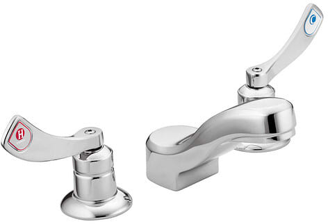 Moen 8228F12 Double Handle Widespread Bathroom Faucet with 1.2 GPM Flow ...