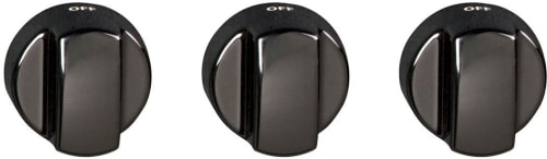 Wolf 825146 30 Inch Outdoor Grill Black Knobs with Quantity of 3
