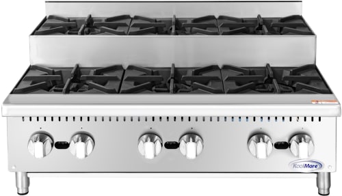 Koolmore KMCRSU36 36 Inch Commercial Step Up Range with Six Open ...
