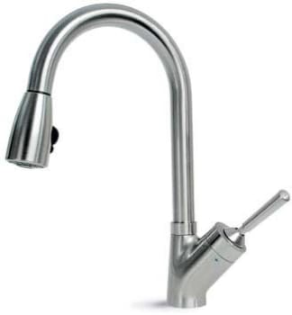 Hamat 33369ST Single Lever Pull-Down Kitchen Faucet with 8-3/5 Inch ...
