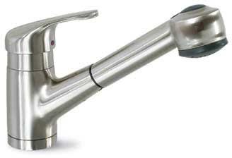 Hamat 32861WH Single Lever Pull-Out Kitchen Faucet with 8-7/10 Inch ...