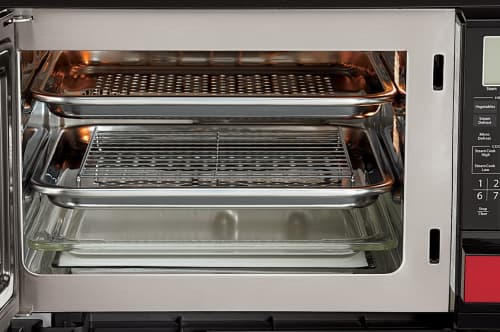 Sharp AX1100R 1.0 cu. ft. Countertop SteamWave Microwave Oven with 900 ...