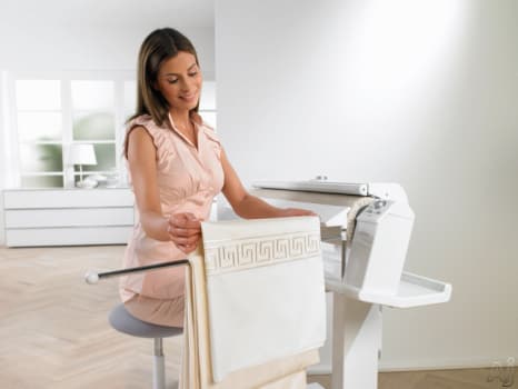 Miele B990 Rotary Iron with Wide Width Roller, Open End Design, Easy ...