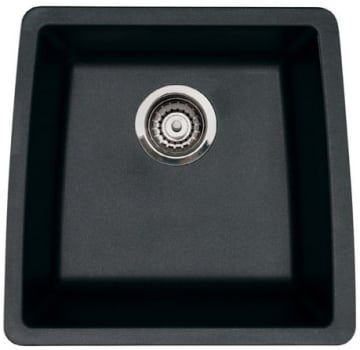 Blanco 440079 17 Inch Undermount Single Bowl Granite Sink with 9 Inch ...