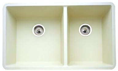 Blanco 441127 33 Inch Undermount Double Bowl Granite Sink with 9-1/2 ...