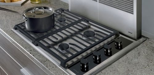 Wolf CG304TS 30 Inch Transitional Gas Cooktop with 4 Dual-Stacked ...