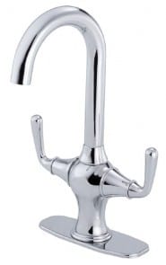 Danze® D153056 Double Handle Bar Cast Spout Faucet with 12-5/8 Inch ...