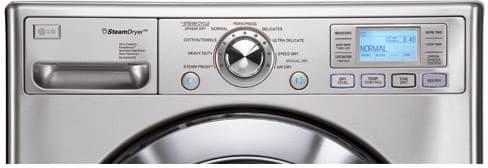LG DLEX0001TM 27 Inch Electric Steam Dryer with 7.3 cu. ft. Capacity, 9 ...