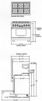 American Range ARR366S 36 Inch Pro-Style Step-Up Saute Gas Range with 6 ...