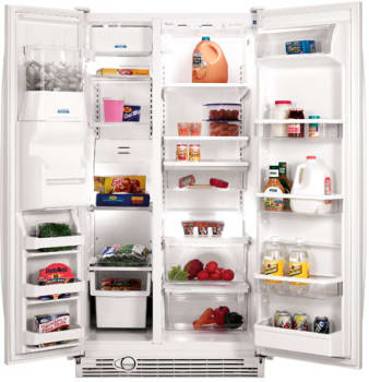 Whirlpool ED2FHAXSB 21.8 cu. ft. Side by Side Refrigerator with In-Door ...