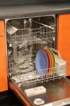 Haier ESD400 24 Inch Semi-Integrated Dishwasher with 7 Cycles, Hard ...