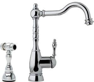 Franke FHF100 Single Lever Bar Cast Spout Faucet with Side Spray and ...