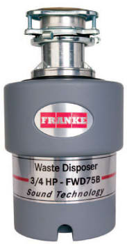 Franke FWD75B 3/4 HP Batch Feed Waste Disposer with 2700 RPM Magnet ...