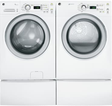 GE GFWH1200DWW 27 Inch Front-Load Washer with 3.6 cu. ft. Capacity, 7 ...