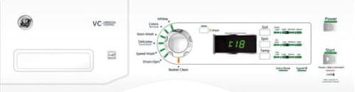 GE GFWN1100DWW 27 Inch Front-Load Washer with 3.6 cu. ft. Capacity, 7 ...