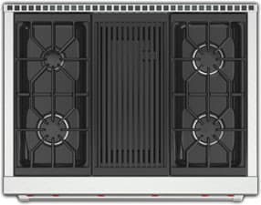 Wolf GR364C 36 Inch Pro-Style Gas Range with 5.5 cu. ft. Convection ...