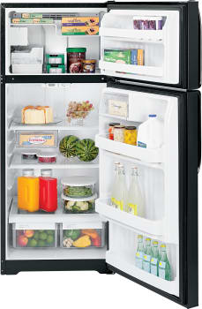 GE GTH18GCDBB 18.1 cu. ft. Top-Freezer Refrigerator with 2 Adjustable ...