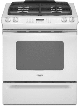 Whirlpool GW399LXUQ 30 Inch Slide-in Gas Range with 4 Sealed Burners ...
