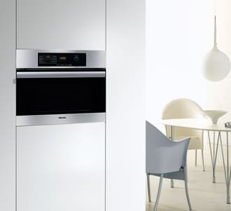 Miele H4044BM 24 Inch Speed Oven with 1,000 Watts Microwave, True ...