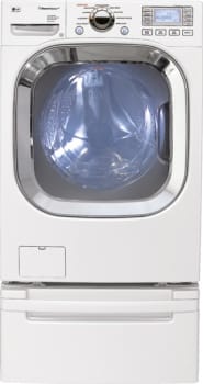 LG WM3001HWA 27 Inch Front-Load Steam Washer with 4.5 cu. ft. Capacity ...