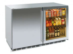 Perlick HP48FRS1L3R 48 Inch Undercounter Freezer/Refrigerator with 12 ...