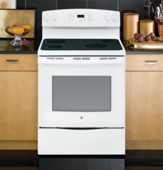 GE JBS60DFWW 30 Inch Freestanding Electric Range with 4 Smoothtop ...