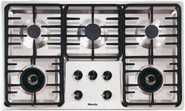 Miele KM342WE 36 Inch Gas Cooktop with 5 Sealed Burners, Fast Ignition ...