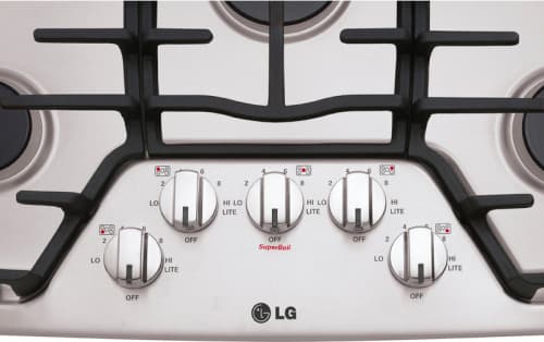 LG LCG3011ST 30 Inch Gas Cooktop with 5 Sealed Burners, Cast Iron ...