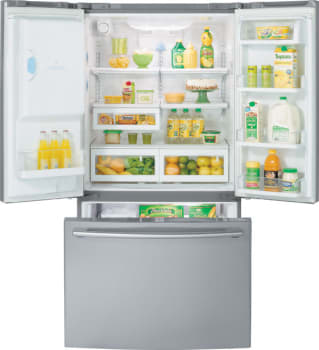 LG LFX25950SB 24.7 cu. ft. French Refrigerator with 4 Spill-Protector ...