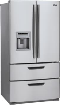 LG LMX25964ST 24.7 cu. ft. 4 Door French Door Refrigerator with 4 Spill ...
