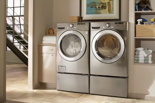LG WM3360HVCA 27 Inch Front-Load Washer with 3.9 cu. ft. Capacity, 12 ...
